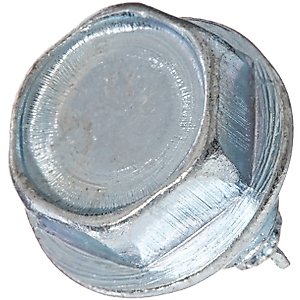 Small Parts 0604ABW Steel Sheet Metal Screw, Zinc Plated, Hex Washer Head, Hex Drive, Type AB, #6-20 Thread Size, 1/4" Length (Pack of 100)