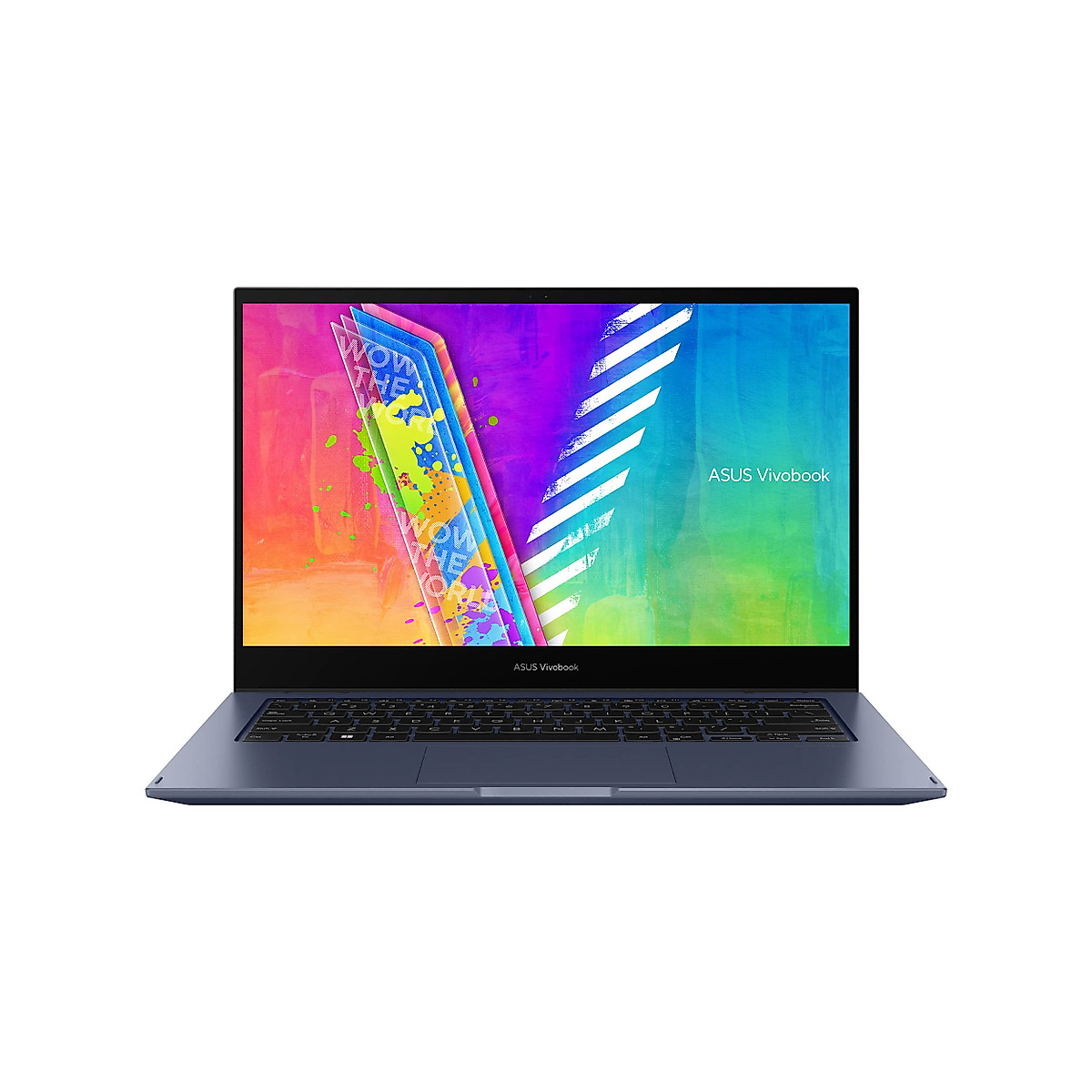 ASUS VivoBook Go 14 Flip Thin and Light 2-in-1 Laptop, 14" FHD Touch, Intel Celeron N4500 CPU, UHD Graphics, 4GB RAM, 128GB eMMC, Fingerprint, Windows 11 Home in S Mode, Quiet Blue, J1400KA-DS04T