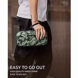 Mumba Carrying Case for Nintendo Switch OLED & Nintendo Switch, Deluxe Protective Travel Carry Case Pouch for Nintendo Switch Console & Accessories [Dual Protection] [Large Capacity] (Camouflage)