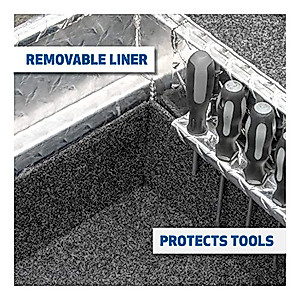 UWS SL-69-LP-R 69" Low Profile Single Lid Crossover Truck Box with Secure Lock Handles and Rails