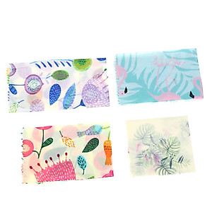 Zerodeko 4pcs Candy Bar Wrappers Candy Wrappers Beeswax Wraps Packing Paper Beewax Food Wraps Beewax Wrapping Food Preservation Cloth Household Beewax Food Chocolate Candies Sandwich