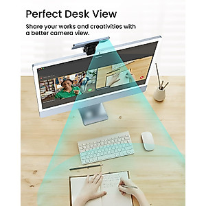 SODI Continuity Camera Mount for Desktop Monitor & iMac - iPhone Webcam Mount for MacBook with Mag-Safe Compatible, Tilt for Desk View, Magnetic Phone Stand for iPhone 15/14/13/12, Mac OS Ventura