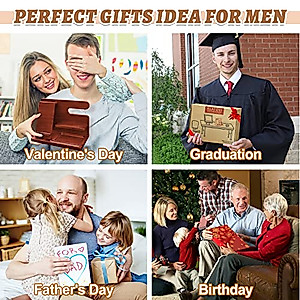 Gifts for Men Wood Phone Docking Station Gifts for him Husband Nightstand Organizer Cell Phone Stand Watch Holder Wallet Station Desk Organizers Gifts for Dad Birthday Gifts for Men