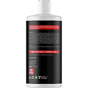 Ultra Biotin Shampoo for Thinning Hair - Extra Strength Volumizing Shampoo for Men and Women with B Vitamins and Rosemary Essential Oil - Sulfate Free Shampoo Biotin Formula for Hair and Scalp Care