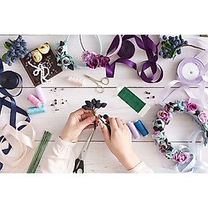 Paxcoo Floral Tape and Floral Wire Arrangement Tools Kit with Wire Cutter 26 Gauge Stem Wire and 22 Gauge Paddle Wire for Bouquet Stem Wrap Florist