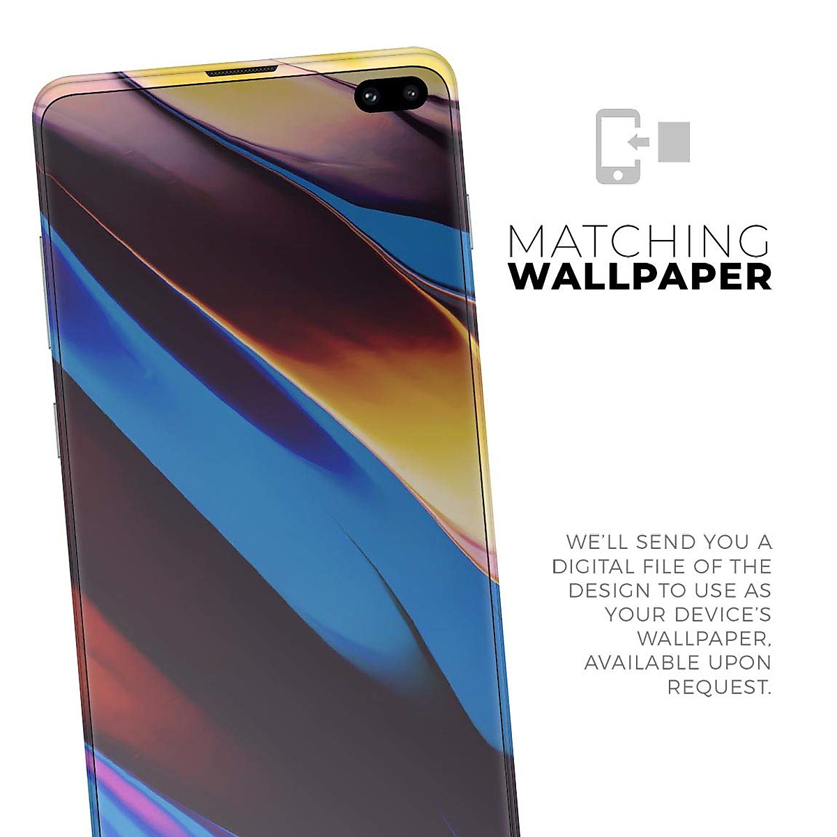 DesignSkinz Blurred Abstract Flow V19 Protective Vinyl Decal Wrap Skin Cover Compatible with The Samsung Galaxy S20 (Screen Trim & Back Glass Skin)