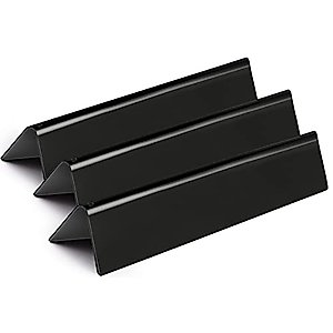 15.3" 7635 Porcelain-Enameled Flavorizer Bars for Spirit 200 Series Gas Grills, Spirit E210, S210, E220, S220 with Front Control Knobs, Set of 3 Heat Plates Flavorizer Bars Replacement for Weber 7635