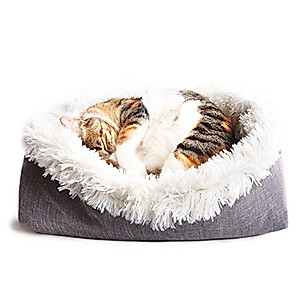 4CLAWS Furry Pet Bed/Mat (Convertible) - White