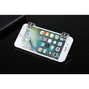 Mobile Game Controller Physical Auxiliary Position Automatic Press Gun Quick Aim Trigger Joystick (a Pair)