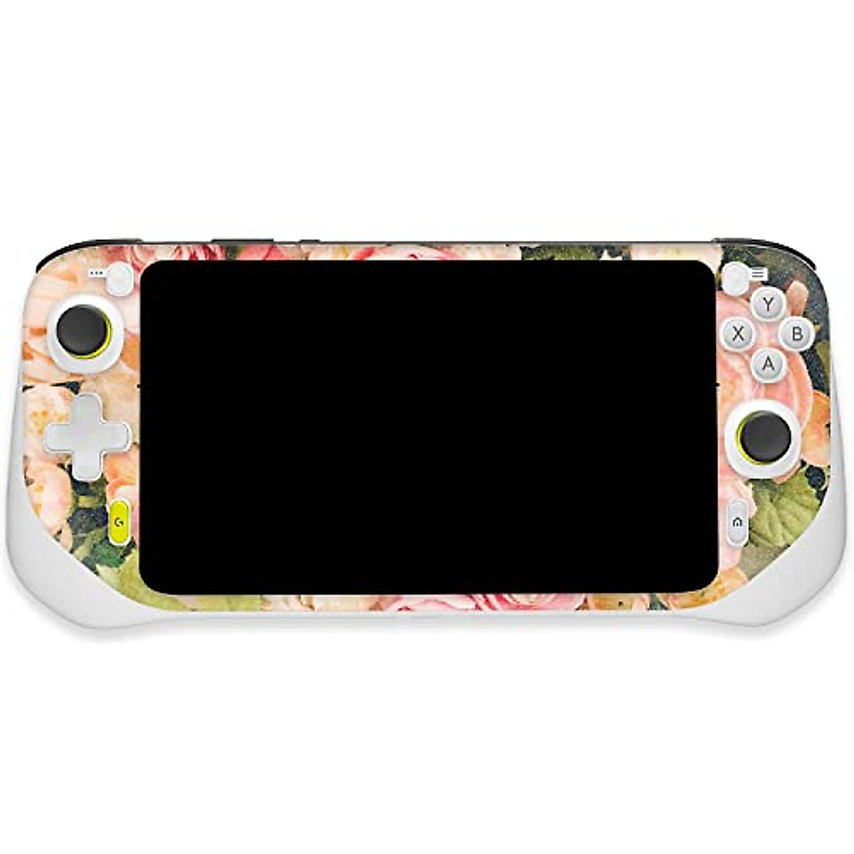 MightySkins Glossy Glitter Skin Compatible with Logitech G Cloud Gaming Handheld - Faded Roses | Protective, Durable High-Gloss Glitter Finish | Easy to Apply | Made in The USA