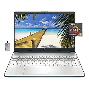 HP 2022 15.6" FHD Laptop, AMD Ryzen 5-5500U Processor(Beats Intel i7-1065G7), 32GB RAM, 2TB PCIe SSD, AMD Radeon Graphics, HD Webcam, Bluetooth, Wi-fi, Win 11, Blue, 32GB USB Business Card