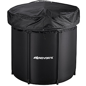 Cold Plunge Tub with Cloud Cover for Adults, Multi Layered Portable Ice Bath Tub for Athletes Post-Training Therapy and Recovery, Large Adult Soaking Bathtub for Home & Outdoor (85 Gallons)