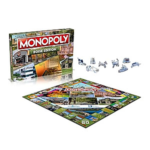 MONOPOLY Board game - Boise Edition: 2-6 Players Family Board Games for Kids and Adults, Board Games for kids 8 and up, for Kids and Adults, Ideal for Game Night