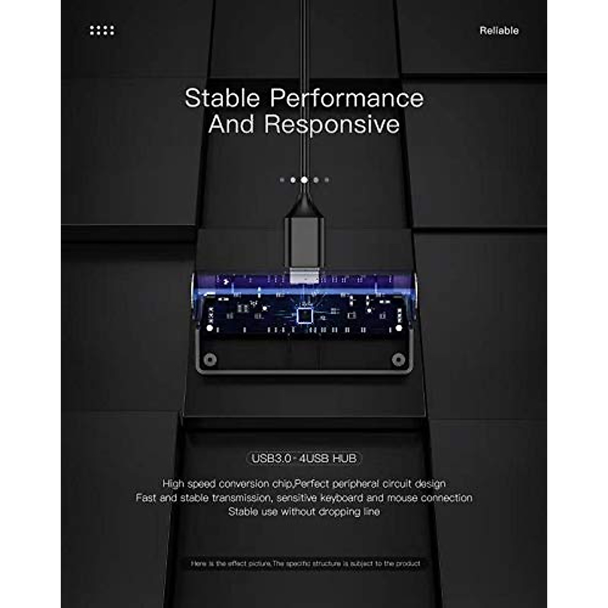 Achoro Premium Quality Computer USB Port Expander – 4 Ports Portable USB Hub - Compatible with MacBook, Windows, iMac, Hard Drive, and PC – High-Speed 3.0 USB HUB (Space Grey)