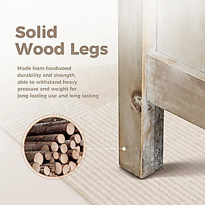 MAISON ARTS 3 Drawer Dresser for Bedroom (Set of 2), Farmhouse Wooden Chest of Drawers with Brass Metal Handles Modern Boho Dressers & Chests for Living Room, Hallway, Entryway