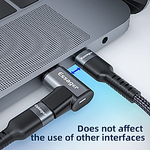ESSAGER 2Pack USB C Magnetic Adapter 24Pins, Type C Magnetic Connector Support PD 100W USB3.1 Gen2x2 20Gbps Data Transfer 4K@60Hz Video Output