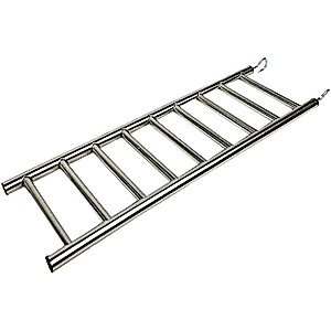Dorakitten Parrot Ladder Stainless Steel - Metal Bird Climbing Exercise Toy Nonskid Rustproof Portable Bird Cage Ladder Cockatiel Stand Ladder
