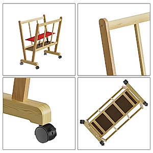 Fumingpal Print Rack with Wheels - 30.5 Inch Print Racks for Art Display, Canvas Rack for Posters, Artwork, Prints, Canvas, Panels, Galleries, Studios & Storage