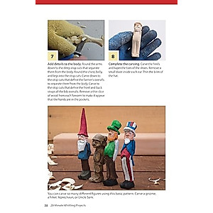 20-Minute Whittling Projects: Fun Things to Carve from Wood (Fox Chapel Publishing) Step-by-Step Instructions & Photos to Whittle Expressive Figures; Wizards, Gargoyles, Dogs, & More for Gift-Giving