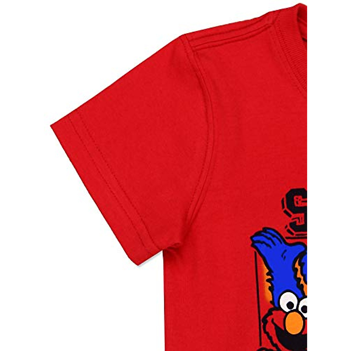 Sesame Street Gang Baby Toddler Boy's Girl's Short Sleeve T-Shirt Tee (Sesame Street Red, 24 Months)