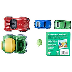 Green Toys Mixer Mini Vehicle Book Bundle