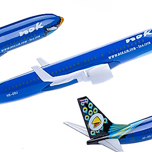 Bswath Model Plane 1:400 Scale Model B737 Model Airplane Diecast Airplanes Metal Plane Model for Gift (Blue Bird)