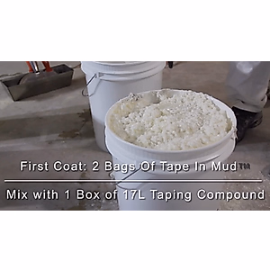 Liagle Tape in Mud™ - Drywall Tape Alternative Tapeless Drywall Finishing- Finish Drywall Joints Without Tape-Save 40% of Labor - Fibre Reinforcement additive 2 Bags/Pack