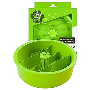 Mighty Paw Slow Feeder Dog Bowls | Dog Slow Feeder Bowl, Dog Food Bowl, Dog Bowl Slow Feeder, Slow Feeder Dog Bowl Large Breed and Small Dogs, Puppy Food Bowl, Dog Food Bowls Slow Feeder, Dog Puzzle