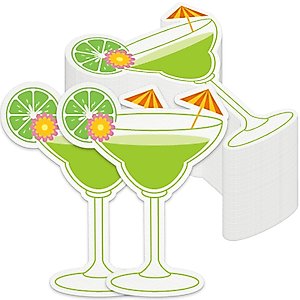100 PCS Martini Margarita Napkins Bachelorette Fiesta Decorations Martini Margarita Bar Birthday Party Dessert Napkins for Mexican Fiesta Carnival Bachelorette Bridal & Baby Shower Party Supplies
