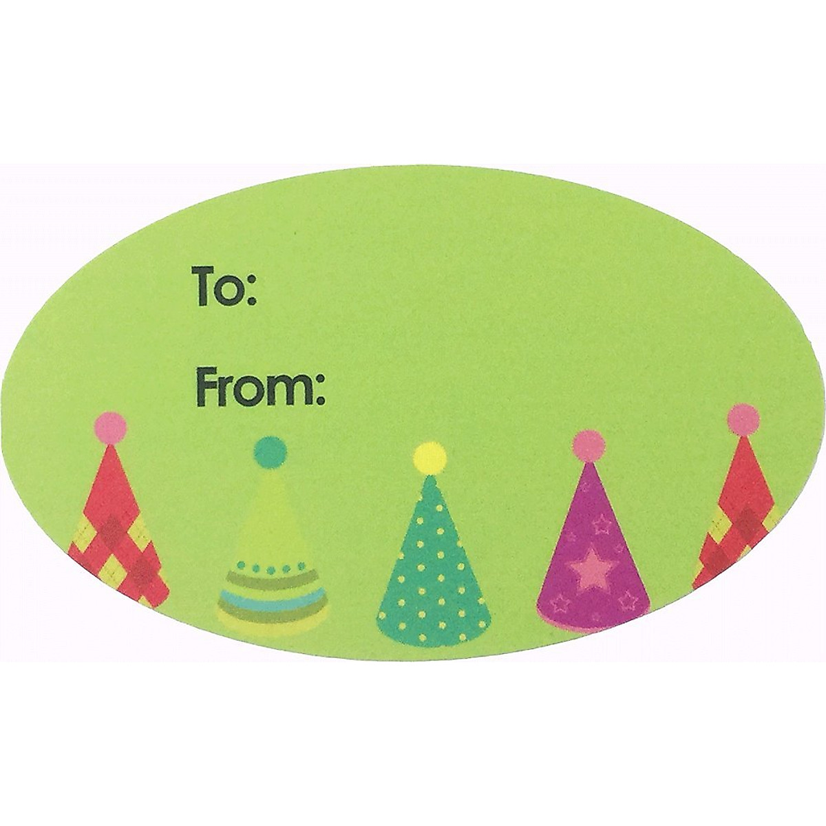 Birthday Gift Tag Stickers 1 1/2 x 2 1/2 Inch 100 Adhesive Labels