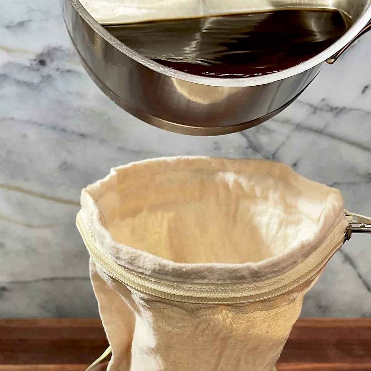 Cafe Colao Starter Kit | Cafecito Pour Over Coffee Strainer Traditional Puertorican Style | Reusable Coffee/Tea Filter 13 x 8