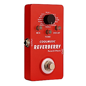 Coolmusic Multi Effects Pedal Digital Guitar Pedal with 16 Effects True Bypass