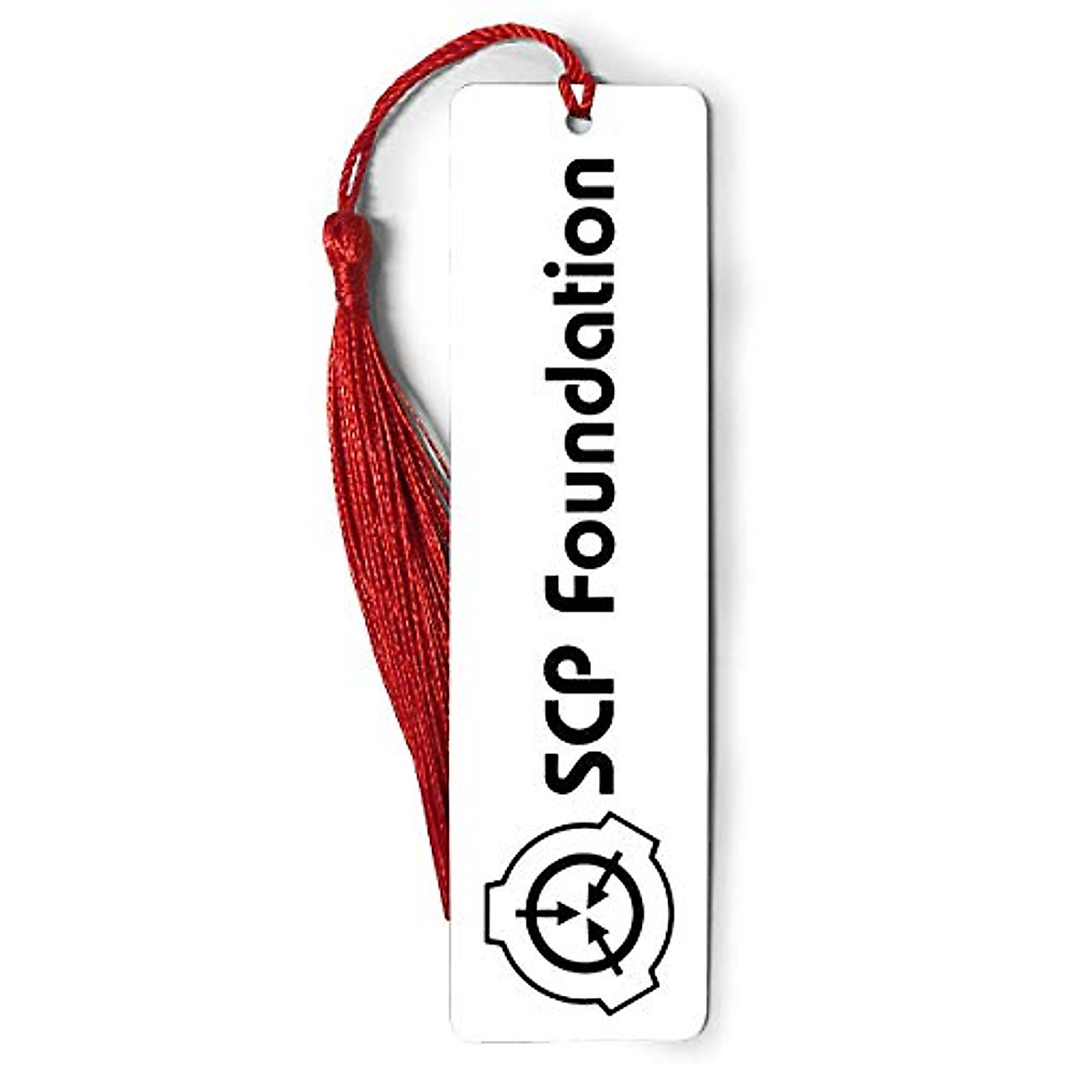 Bookmarks Metal Ruler SCP Bookography Foundation Measure Tassels Bookworm for Book Markers Lovers Reading Notebook Bookmark Bibliophile Gift