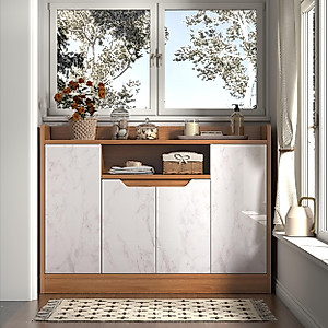 Docoper Marble Wallpaper White Peel and Stick Wallpaper Self Adhesive Removable 15.7”x78.7” Granite Contact Paper for Countertops Waterproof Drawer Liner Countertops Cabinet Bedroom Renter Friendly