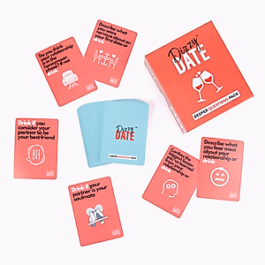 Dizzy Date: The 2nd Date - Deeper Questions Expansion Pack. The Card Game for Date Night. Perfect Valentine's Day Gift!