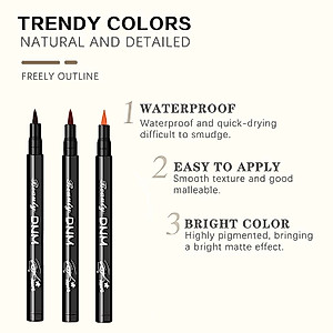 MAFK Liquid Eyeliner,Matte Liquid Eyeliner Colorful Eye Liner Pen Neon Eyeliner Makeup,Waterproof Smudge-Proof Smooth Eyeliner Pen (Green)