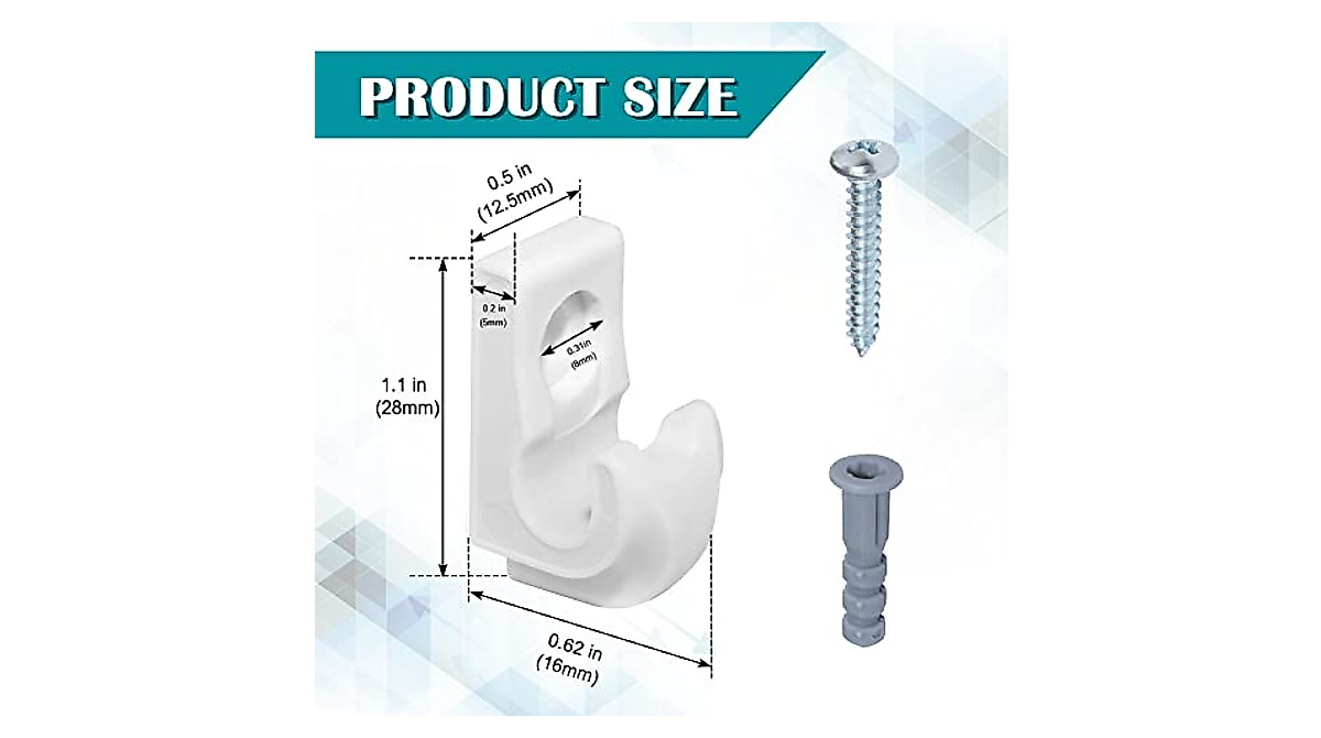 24 PCS Wire Shelf Loop Clips for Easy Installation