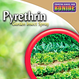 Bonide Pyrethrin Garden Insect Spray Concentrate, 16 oz Ready-to-Mix Fast Acting Insecticide for Outdoor Garden Use