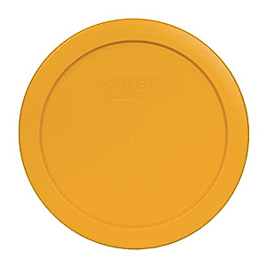 Pyrex 7201-PC 4-Cup Food Storage Lids in (2) Yolk Yellow, (2) Meyer Lemon Yellow and (2) Butter Yellow