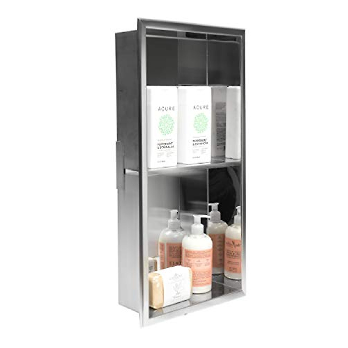 ALFI brand ABN1224-PSS Shower Niche, Polished Stainless Steel