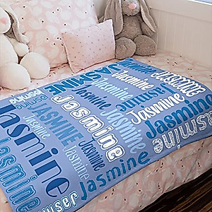 Personalized Blanket with Name Custom Throw Blanket for Kids Adults Customized Soft Name Blankets Personalized Gifts for Birthday Christmas Valentines Day 50x60