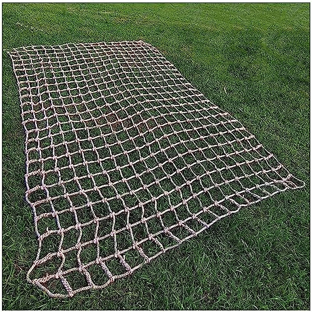 EkiDaz HXRW Rope Net Kids Rope Climbing Net Cargo Netting for Indoor Outdoor Balcony Stairs Protective Safety Net Playground Sets for Backyards (Size : 2 * 4m(6.6 * 12.12ft))