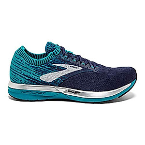 Brooks Womens Ricochet Running Shoe - Navy/Blue/White - B - 5.0