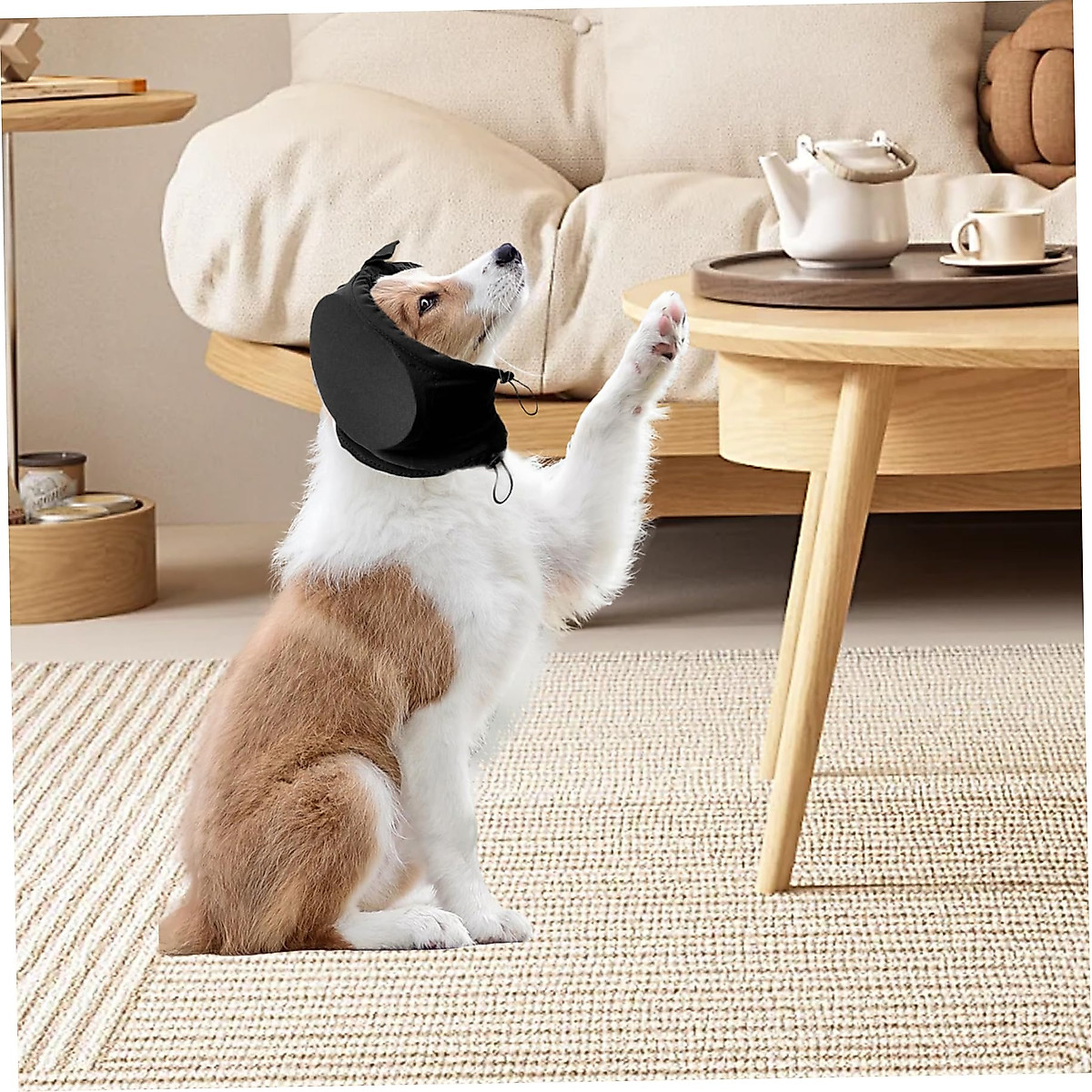 XJKLBYQ Dog Ear Muffs Noise Protection Noise Cancelling Headphones for Dogs, Dog Earmuffs, Dog Ear Plugs with Drawstring Fixing M