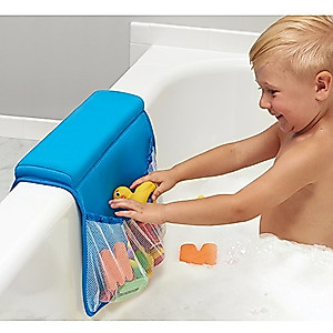 InterDesign Tub Saddle Storage, Neoprene/Mesh, Blue