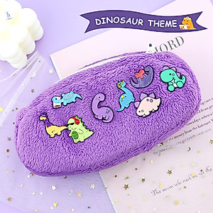 Cute Dinosaur Enamel Lapel Pin Set, LEEFONE 8 PCS Cartoon Animal Brooch Pin, Novelty Animal Pattern Badges Brooch Pins for Clothing Bags Jackets Accessories Supplies DIY Crafts Women Men