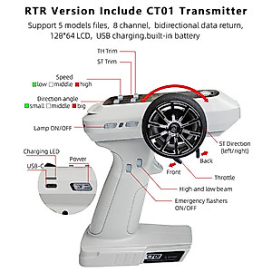 SoloGood LDARC RC Car X43 1:43 Scale RC Racing Car 1/43 4WD Mini Climbing Vehicle Car RTR 2.4G Mini RC Car for Adult RC Car hobbyist(Lemon Yellow)