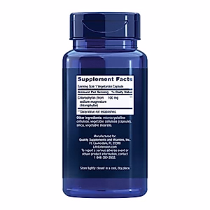 Life Extension Chlorophyllin 100mg – Powerful Antioxidant Supplement Pill for DNA, Liver Health and Detox – Non-GMO, Gluten-Free, Vegetarian - 100 Capsules