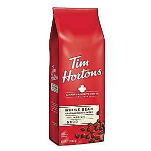 Tim Hortons Whole Bean Original, Medium Roast Coffee, Made with 100% Arabica Beans, 32 Ounce Bag