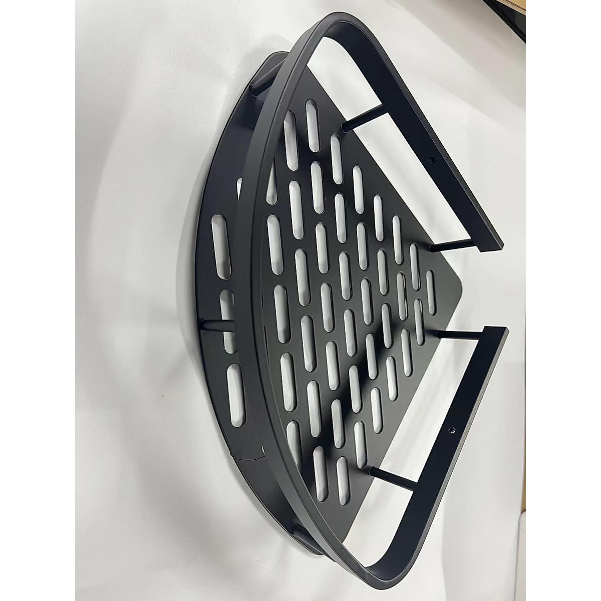 MXITA Corner Shower Caddy,Adhesive Shower Corner Organizer Shelves,Bathroom Shower Organizer Shelves，No Drilling, for Toilet, Bathroom, Dorm and Kitchen 2 Pack (black)